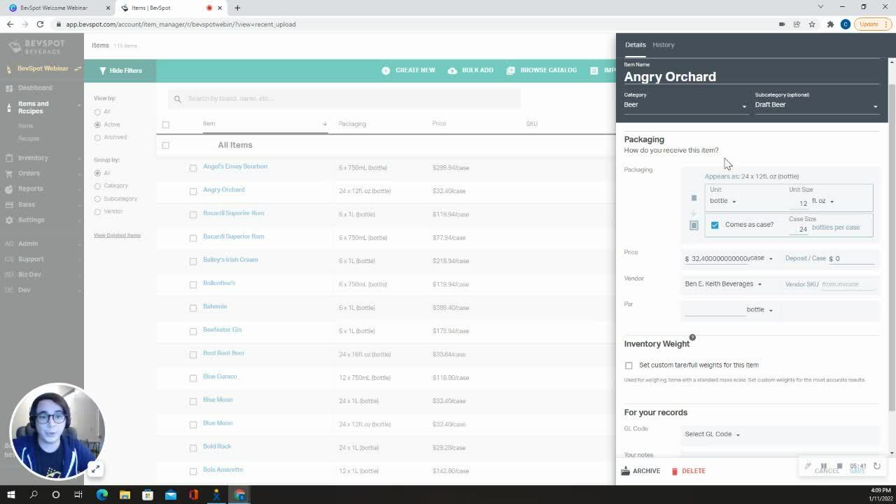 QuickStart Guide pre data - BevSpot